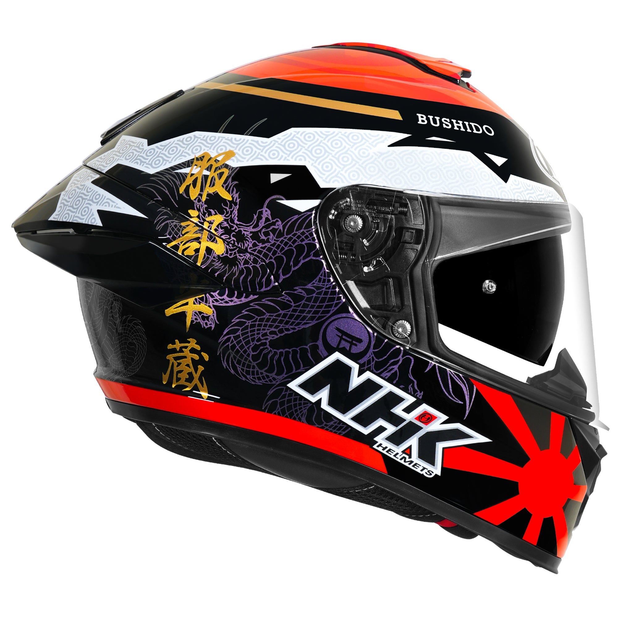 NHK K5R MIHA #1 BLACK GLOSSY – NHK Helmets