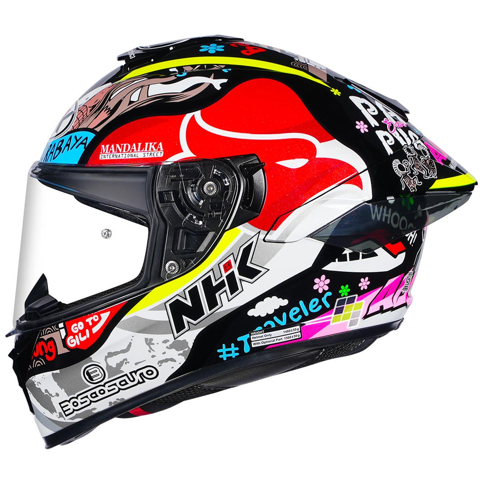 K5R ALONSO BLACK #11 GLOSSY – NHK Helmets