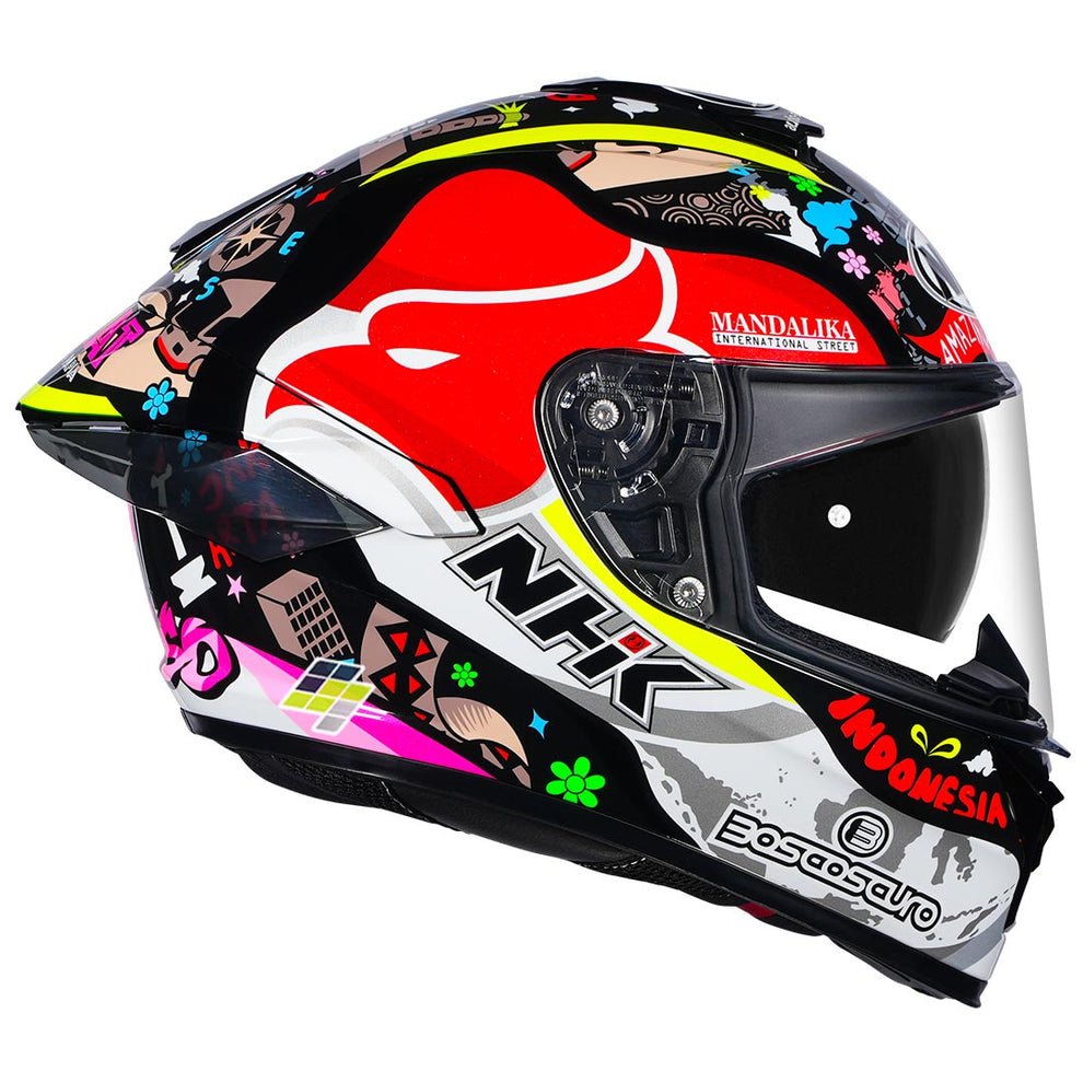 K5R ALONSO BLACK #11 GLOSSY – NHK Helmets