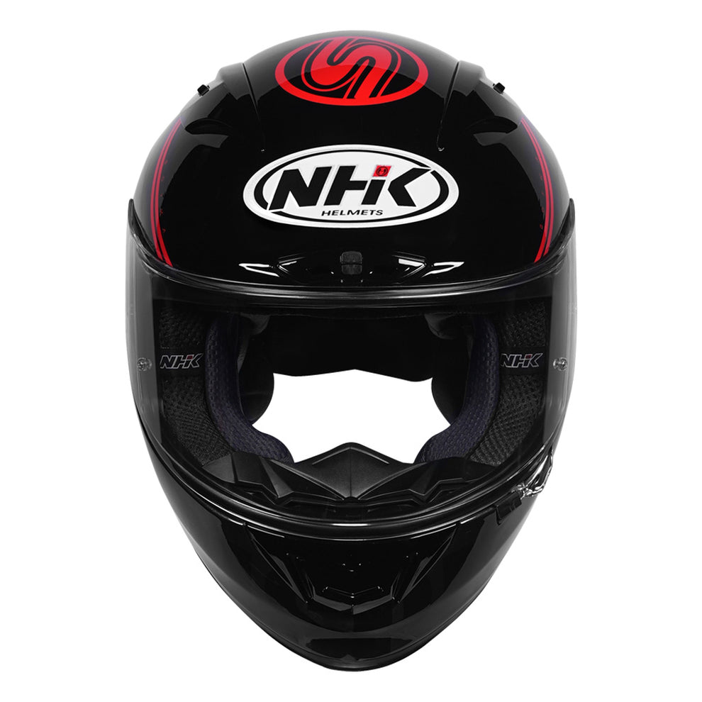 GP R TECH STREET UNDISPUTED BLACK RED GLOSSY – NHK Helmets
